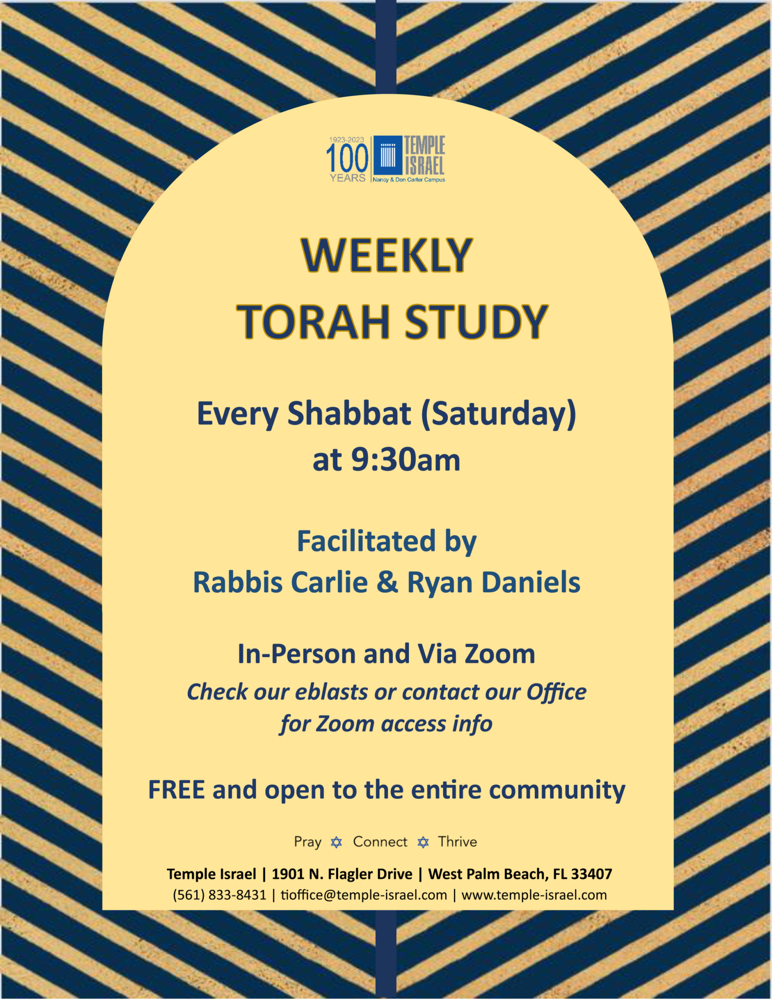 Upcoming Event Flyers | Temple Israel - Reform Temple in West Palm ...