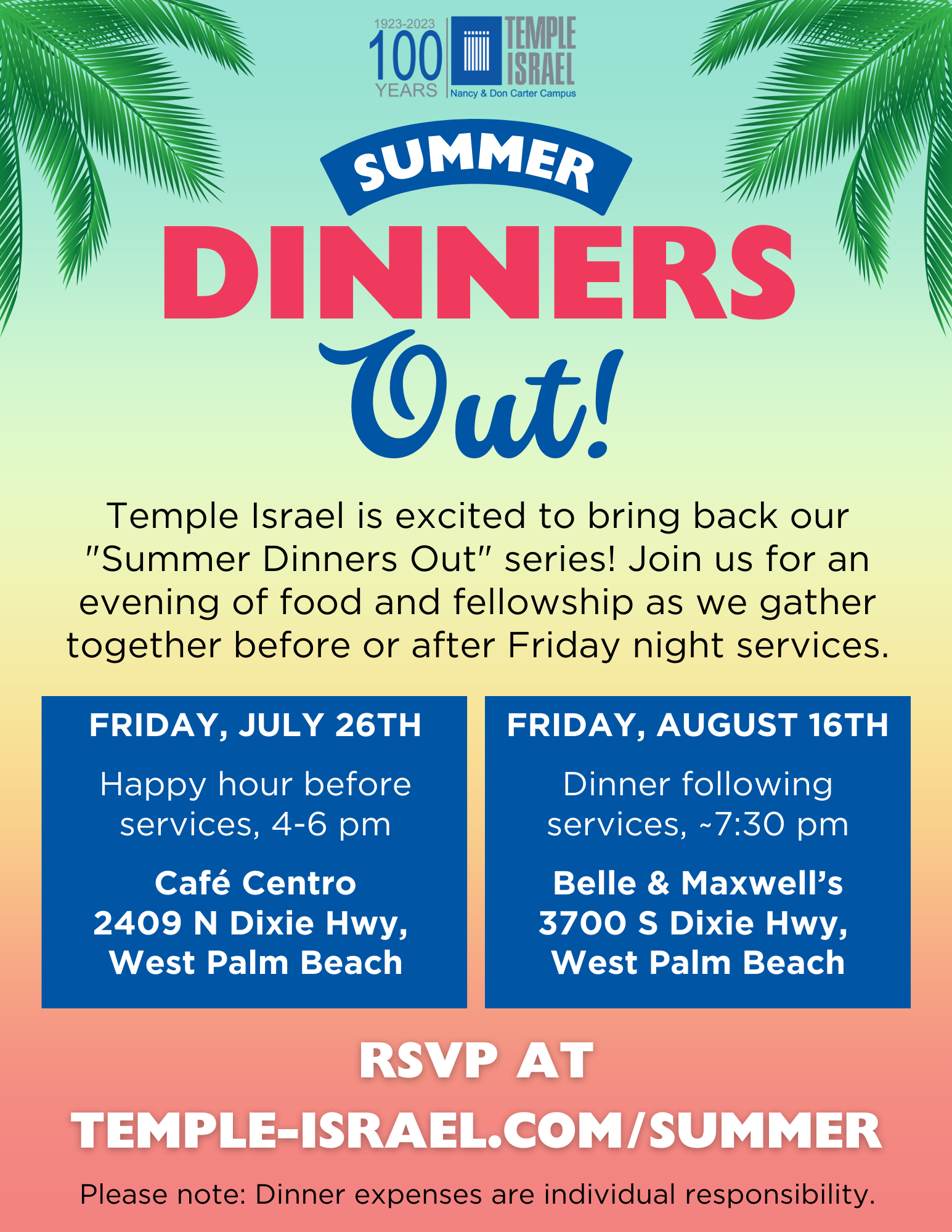 Upcoming Event Flyers | Temple Israel - Reform Temple in West Palm ...